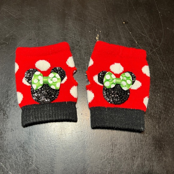 Disney | Accessories | Disney Minnie Mouse Fingerless Gloves | Poshmark